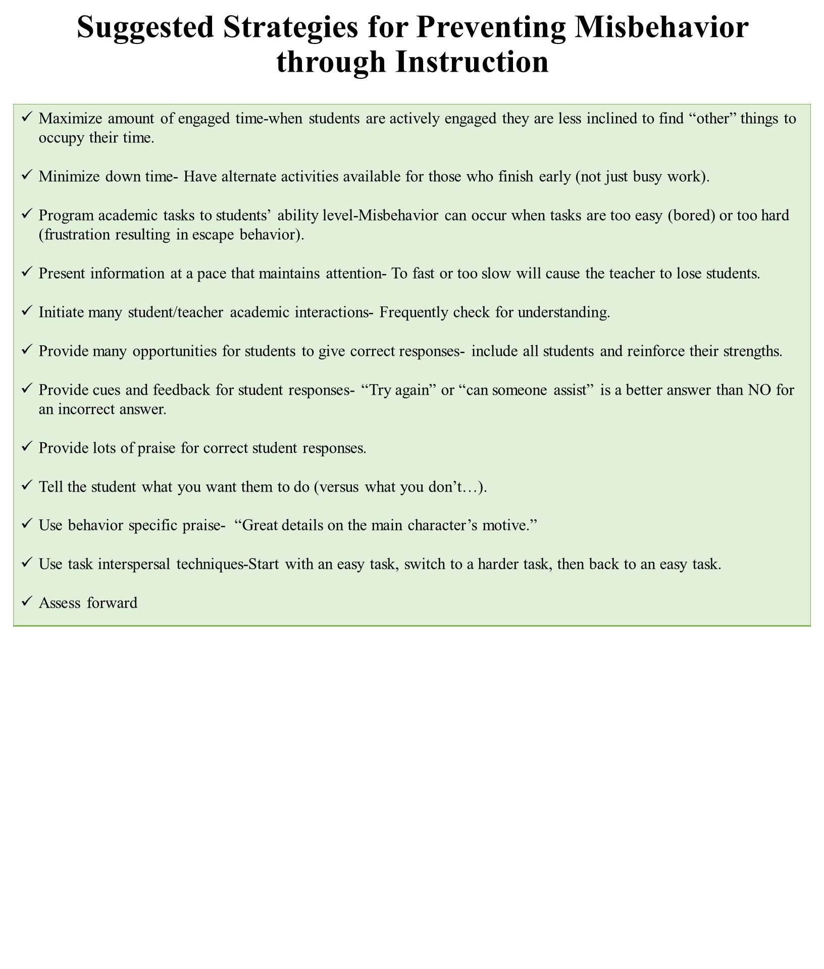 10 for 10: Leading a Well Managed Classroom